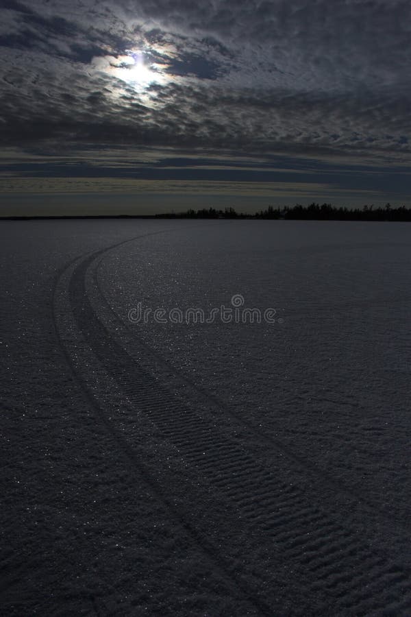 Ice field at night stock image. Image of reflection, frozen - 3547449