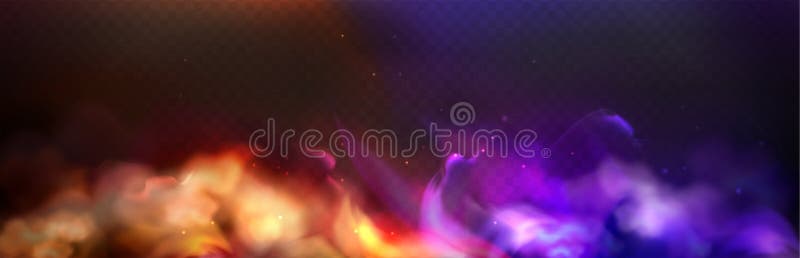 Ice and Fire Abstract Smoke Overlay Effect Stock Vector - Illustration ...