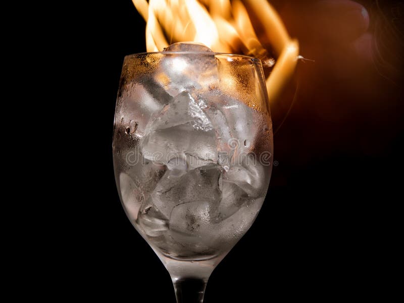 Fire and Ice cold hot stock photo. Image of concept - 103623722