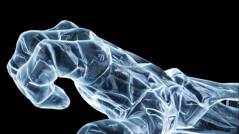 Ice Fist Shatters stock footage. Video of attack, freezing - 374429826