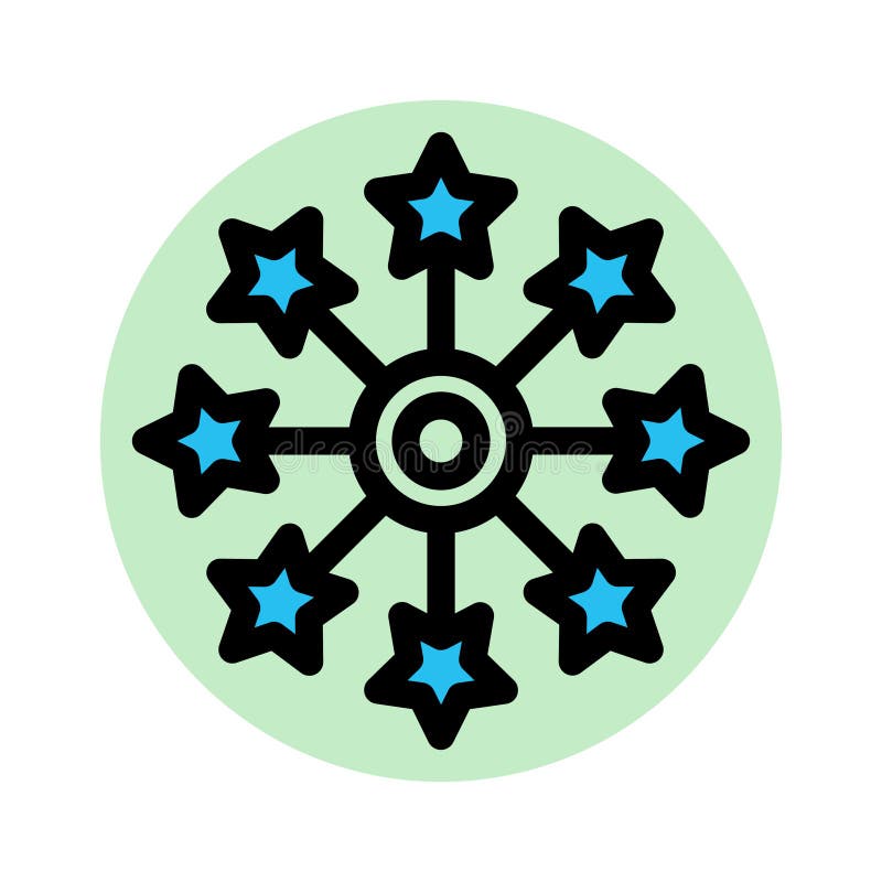 Ice Flake, Snow Falling Fill Background Vector Icon Which Can Easily ...