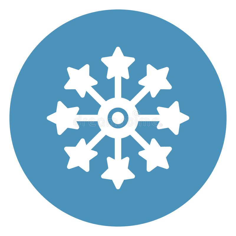 Ice Flake, Snow Falling Isolated Vector Icon Which Can Easily Modify or ...