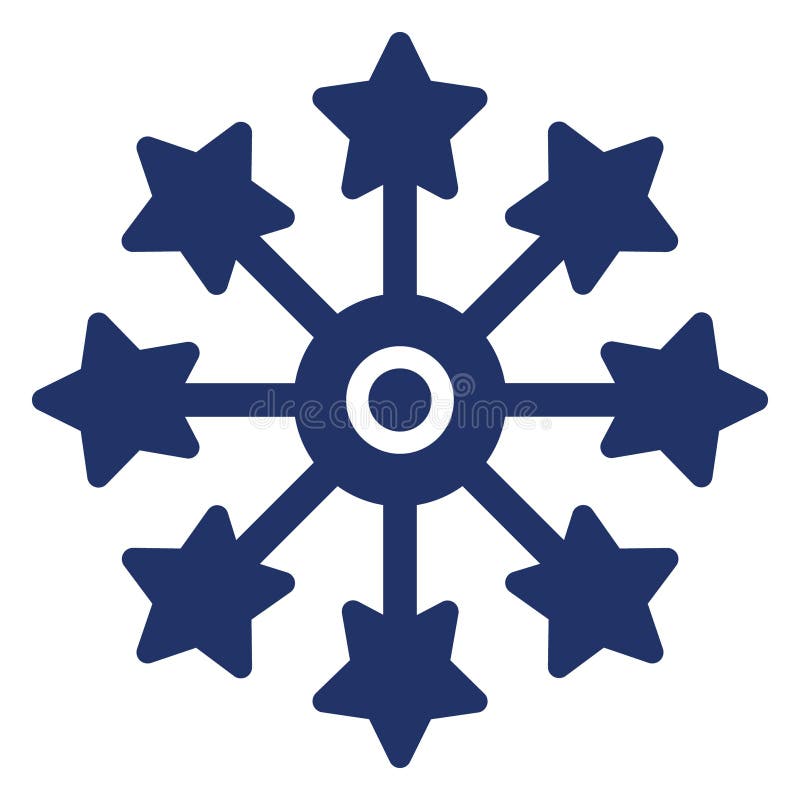 Ice Flake, Snow Falling Isolated Vector Icon Which Can Easily Modify or ...