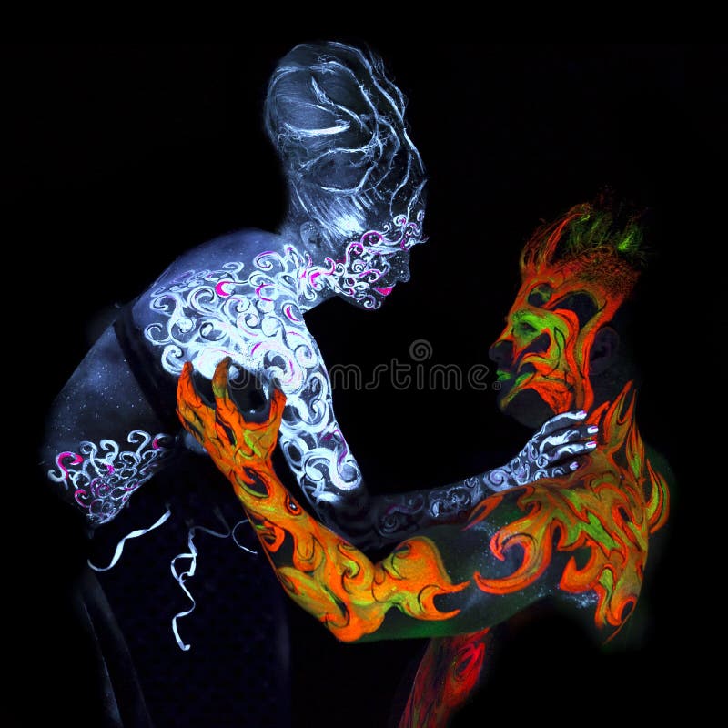 Ice and Flame stock image. Image of glowing, cold, bizarre - 46401107