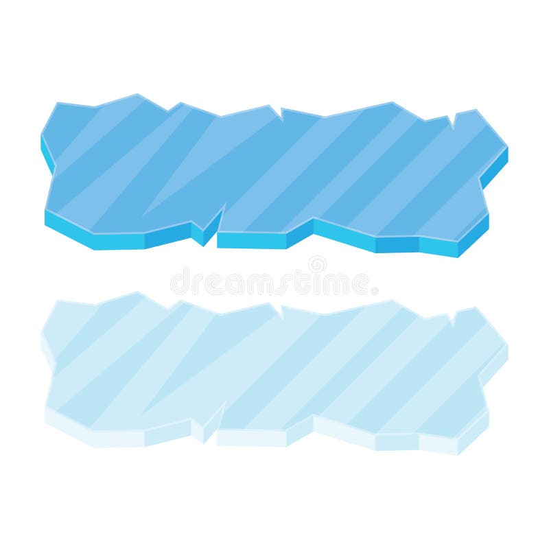 Ice floe icon set stock vector. Illustration of north - 94265174