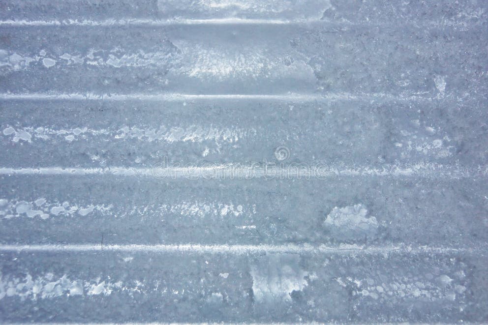 Ice Floor in the Refrigerator Stock Photo - Image of design, cold ...