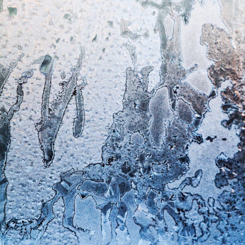 Ice Flowers on Glass - Texture and Background. High Resolution and ...