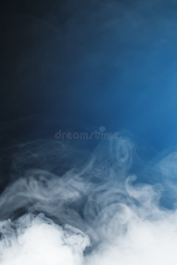 Ice fog on blue background stock photo. Image of movement - 134116214