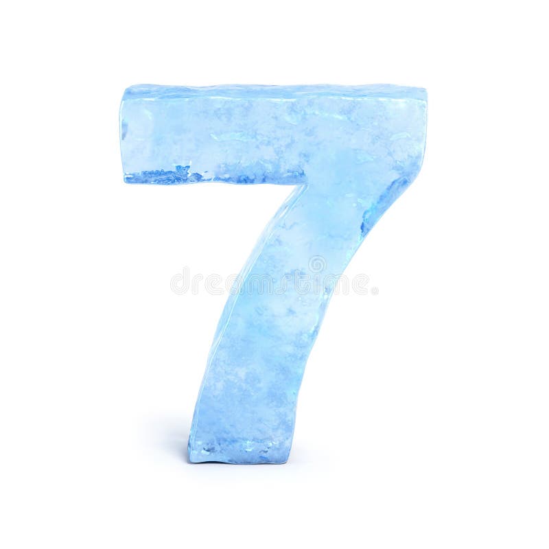Ice Font Number Seven Stock Illustrations – 53 Ice Font Number Seven ...