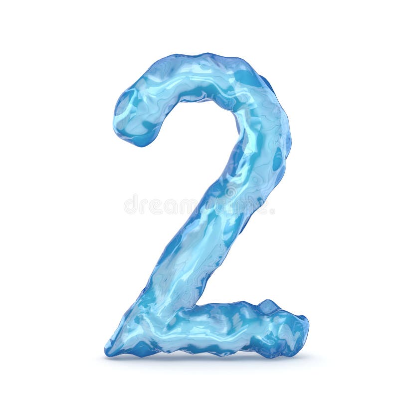 Ice Font Number 2 Two 3d Stock Illustrations – 14 Ice Font Number 2 Two ...