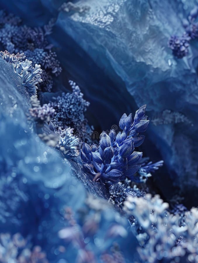 Ice Formation on Rocks Underwater Stock Photo - Image of sedimentary ...