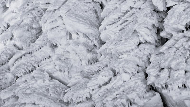 Ice Formations. Forms of Frozen Water Stock Photo - Image of abstract ...