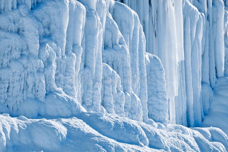 Ice Formations. Forms of Frozen Water Stock Photo - Image of landscape ...
