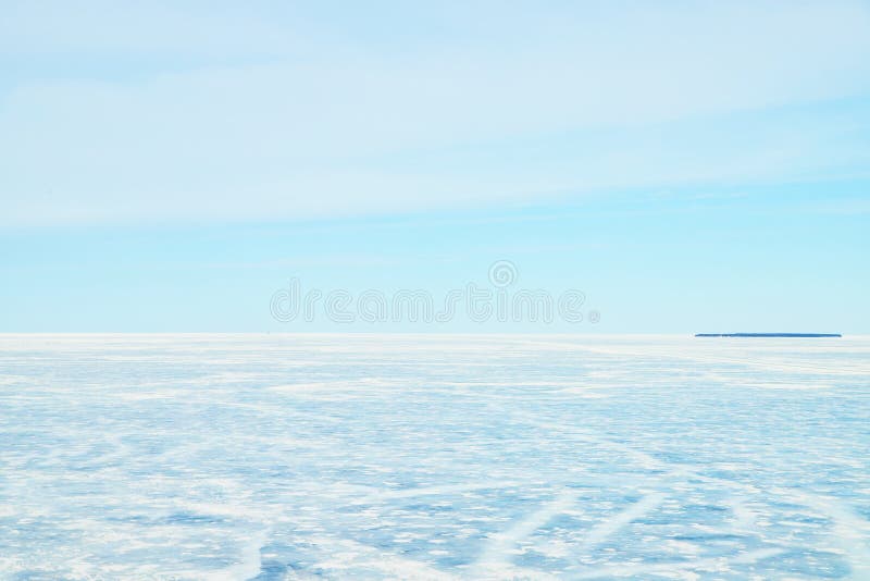 Ice Formations on Giant Frozen Lake Stock Image - Image of outdoor ...