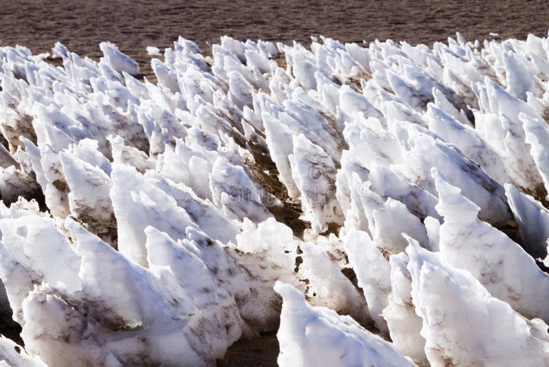 Ice Formations Modeled by Wind, Bolivia Stock Image - Image of view ...