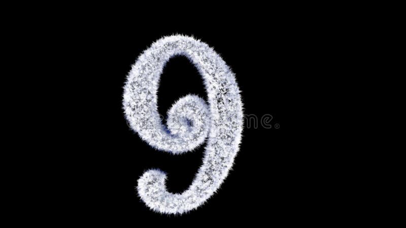 Ice Forming Frost Text Typography Animation with Separate Alpha Channel ...