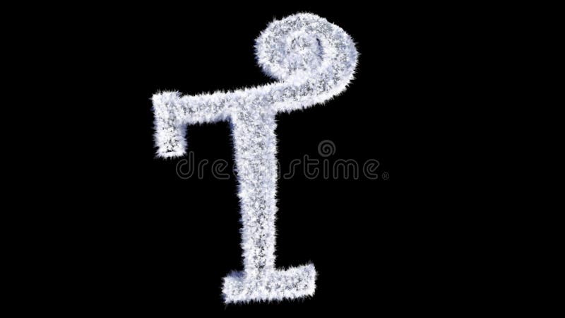 Ice Forming Frost Text Typography Animation with Separate Alpha Channel ...