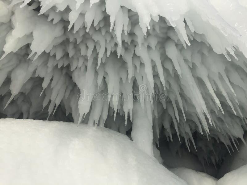 Ice forms stock image. Image of shore, snow, frost, winter - 51388911