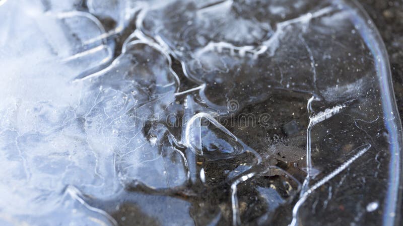 Ice Freezing Texture. Natural Floor Ice Background. Stock Photo - Image ...