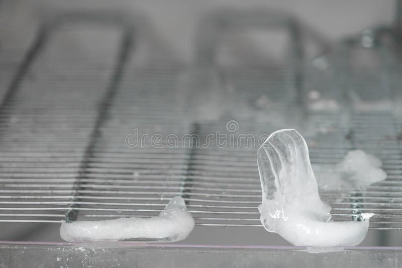 Ice Full in Empty Freezer of a Refrigerator Makes Refrigerator Work ...