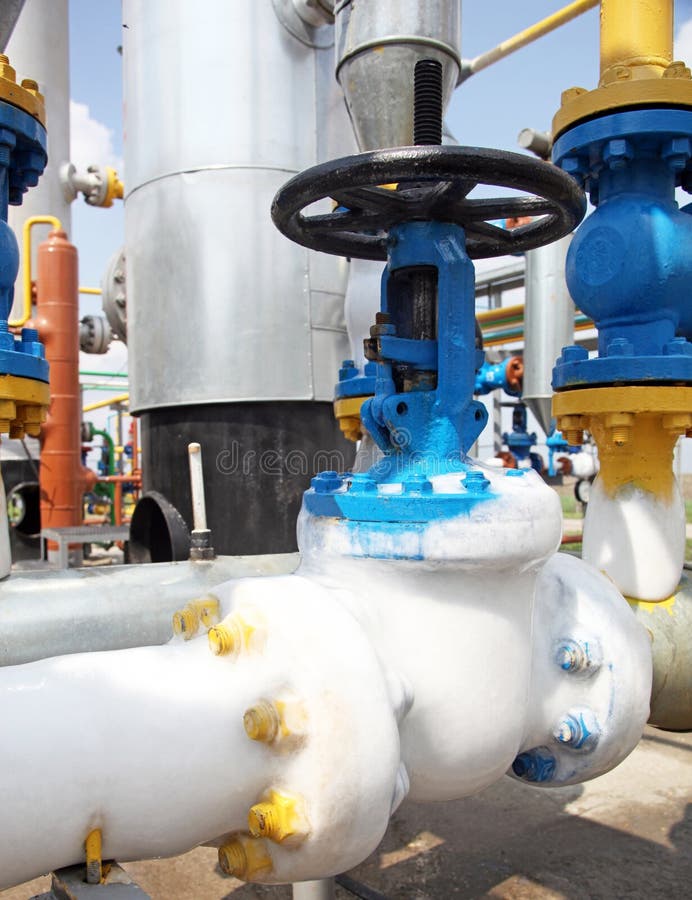 Ice on gas pipes stock photo. Image of generator, environment - 23661626