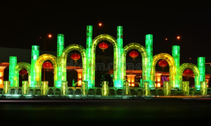 Ice Gates stock photo. Image of llght, gates, harbin - 28559638