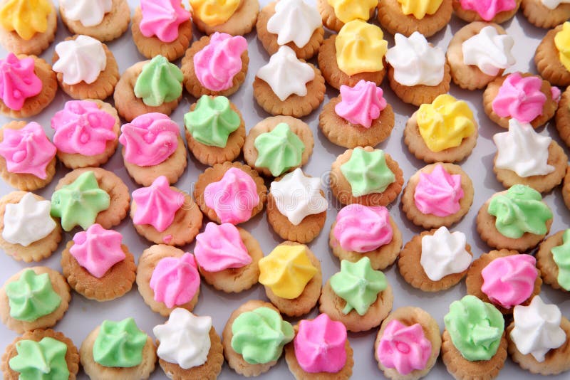 Ice gem biscuits stock photo. Image of button, dessert - 63822836