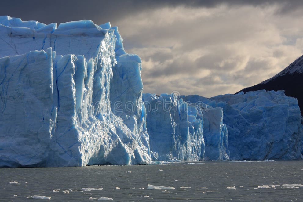 Ice glacier blocks stock image. Image of cold, glacier - 35296325