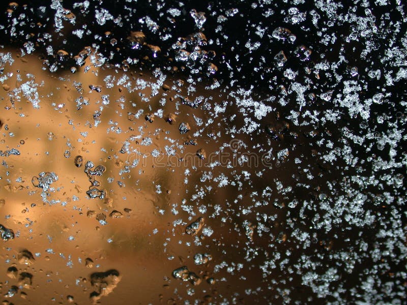 Ice on glass stock image. Image of snow, melt, winter - 1203277