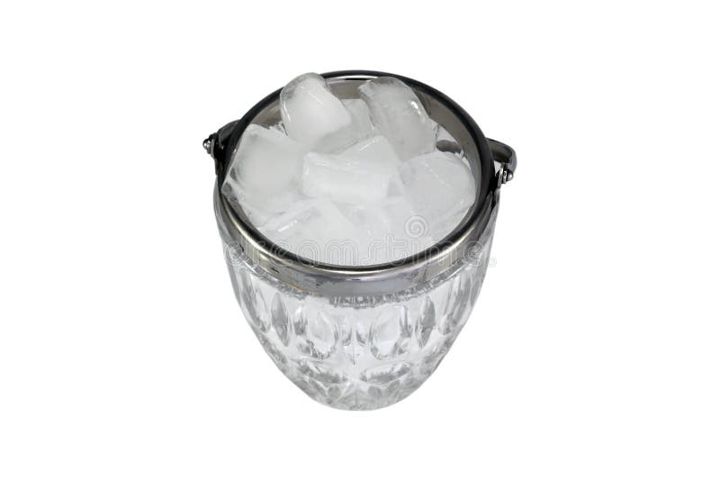 Ice in a glass bowl stock photo. Image of knock, cubes - 42465926