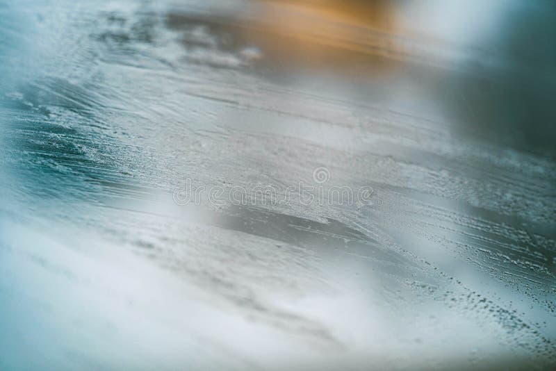 Ice on the Glass Window stock photo. Image of glass - 136388898