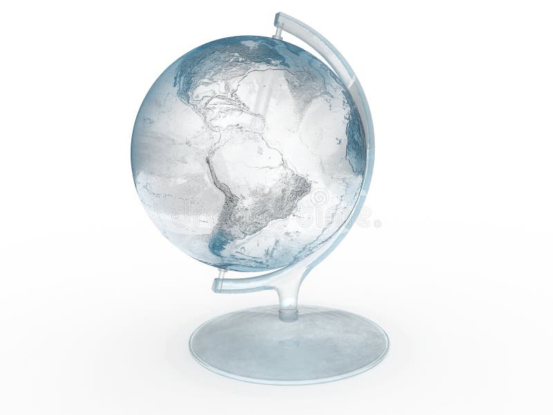 Ice globe stock illustration. Illustration of silver - 18965664
