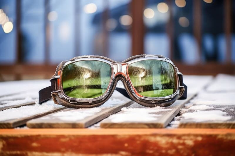 Ski or Goggles on the Table Stock Photo - Image of skier, mask: 299157054