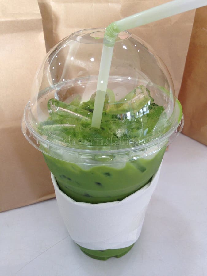 Ice green tea stock image. Image of green, matcha, cold - 50199055