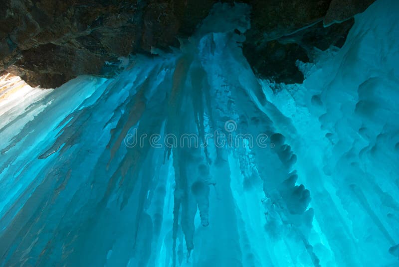Ice grotto stock image. Image of freeze, indoors, glacier - 7004879