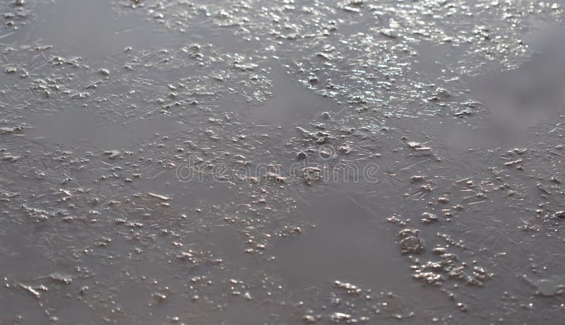 Ice on the Ground As a Background Stock Image - Image of cold, macro ...