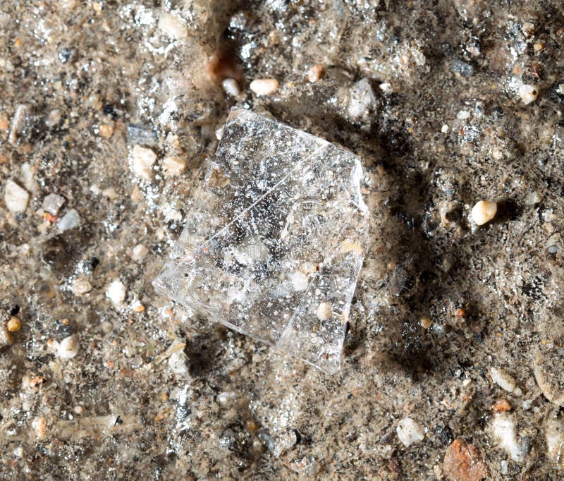Ice on the Ground As a Background Stock Image - Image of abstract ...