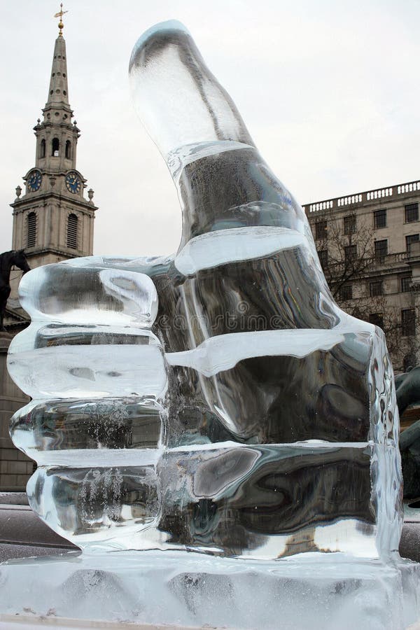 Ice hand stock image. Image of great, transparent, sculpture - 6188761