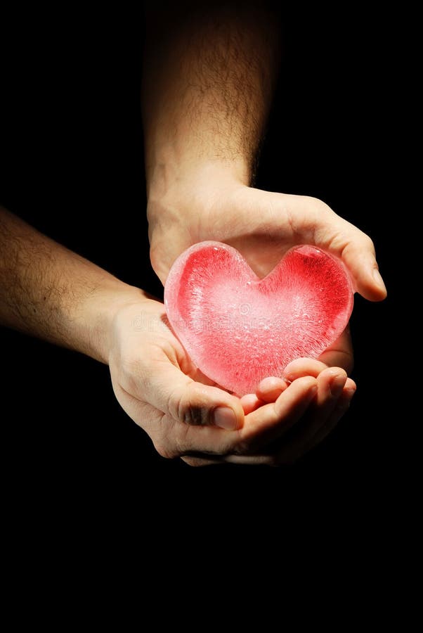 Ice heart stock image. Image of drops, heart, finger - 11793911