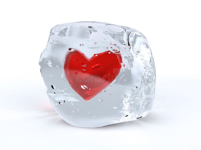 Ice heart stock illustration. Illustration of transparent - 17925318