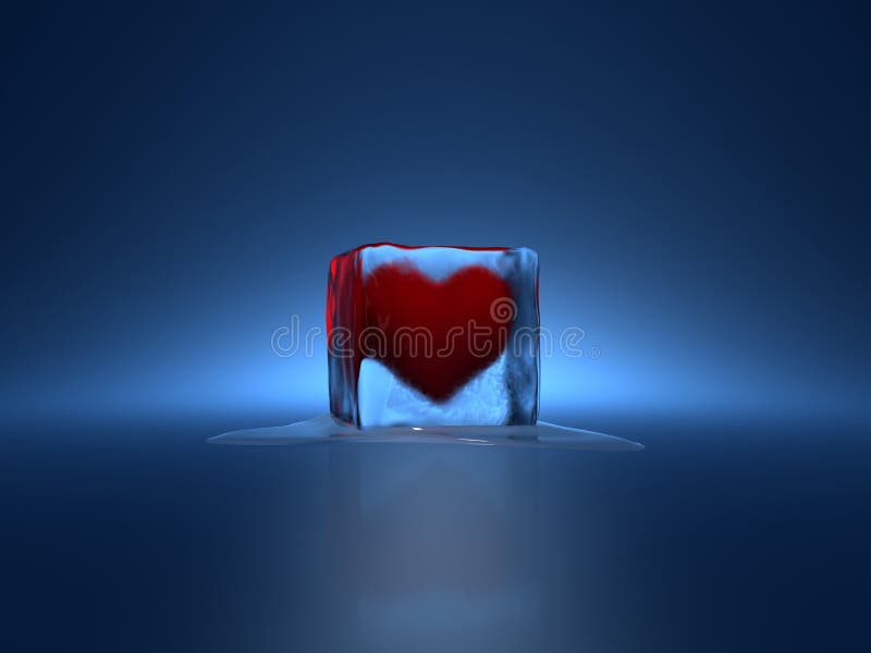 Ice heart stock illustration. Illustration of blue, celebration - 12754334