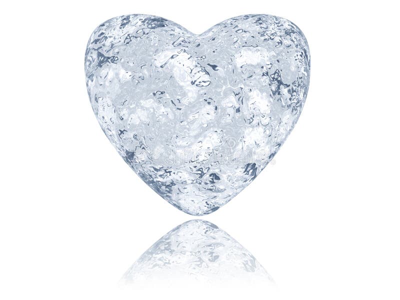 Ice heart stock illustration. Illustration of transparent - 17925318