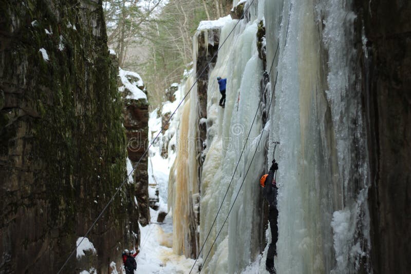 Ice Hiking editorial image. Image of flume, hiking, climb - 96344225