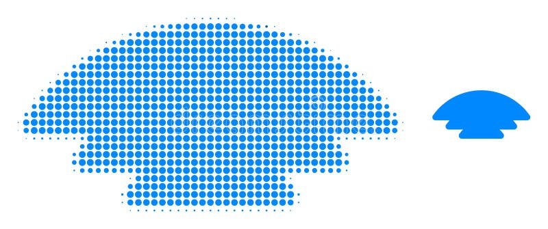 Ice Hill Halftone Dot Icon stock vector. Illustration of blot - 219307543