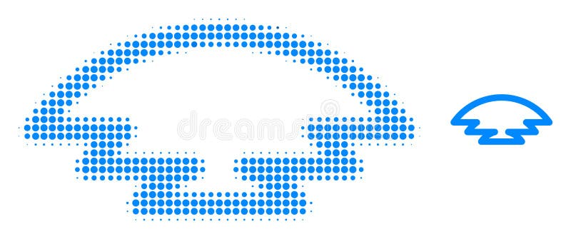 Ice Hill Halftone Dot Icon stock vector. Illustration of geometric ...