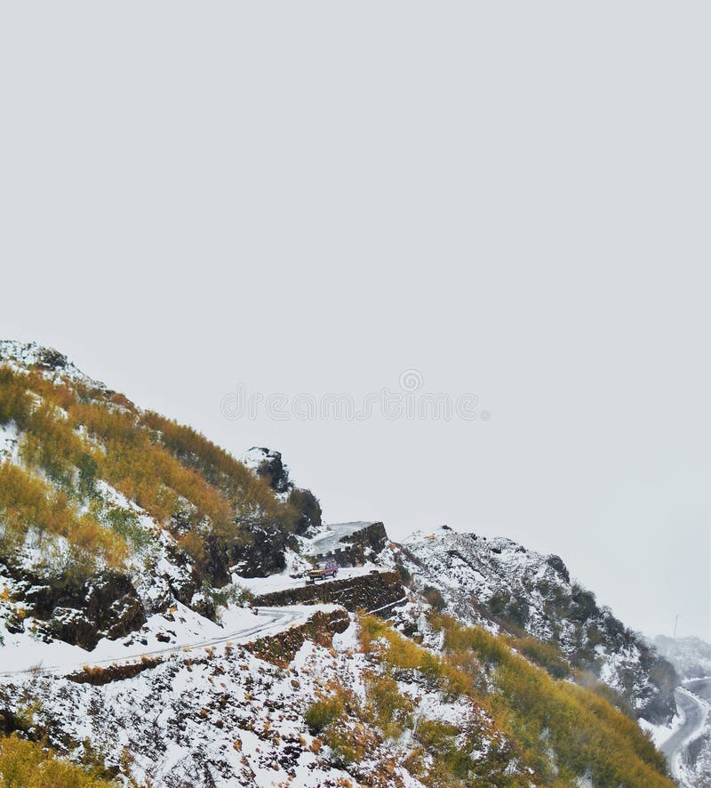 A ice Hill at Sikkim. stock photo. Image of hill, green - 155149950