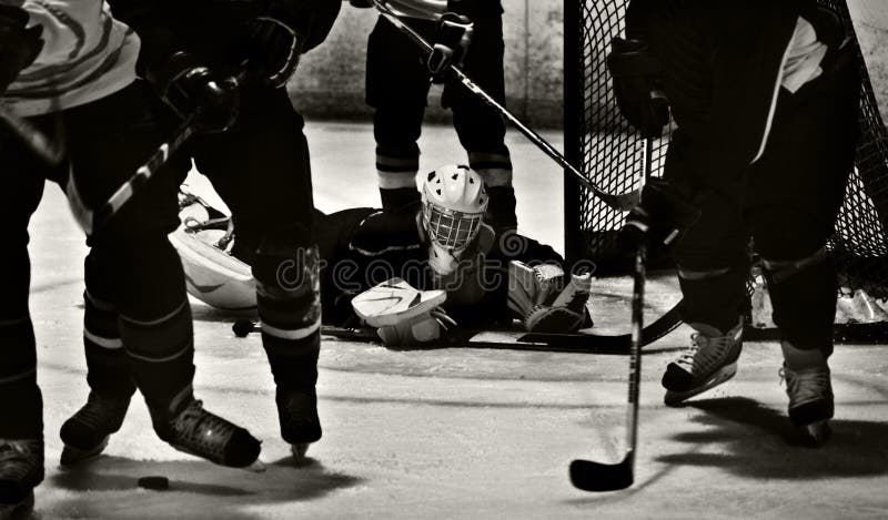 Ice Hockey Action Shot stock image. Image of athlete, jersey - 6744251