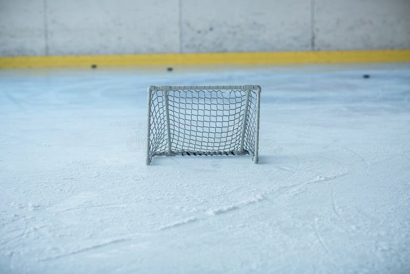 Ice Hockey Empty Training Net Stock Photo - Image of texture, game ...