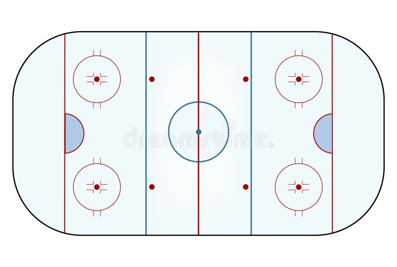 Ice Hockey Field Coach Board. Vector Stock Vector - Illustration of ...