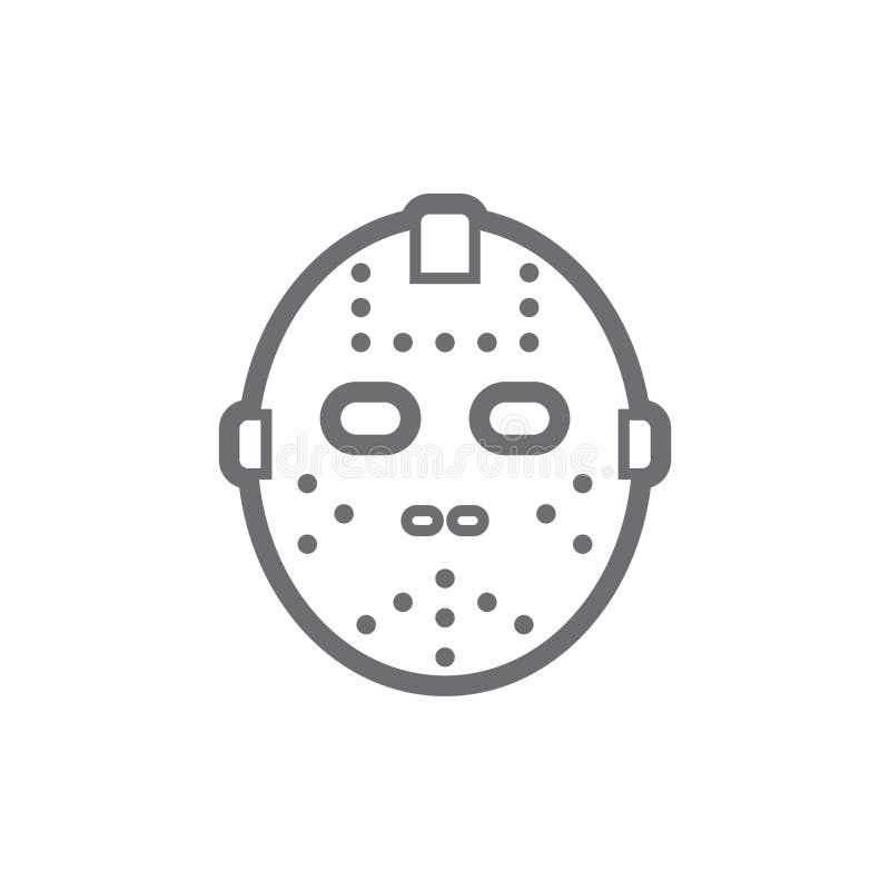 Ice Hockey Goalie Mask. Vector Illustration Decorative Design Stock ...